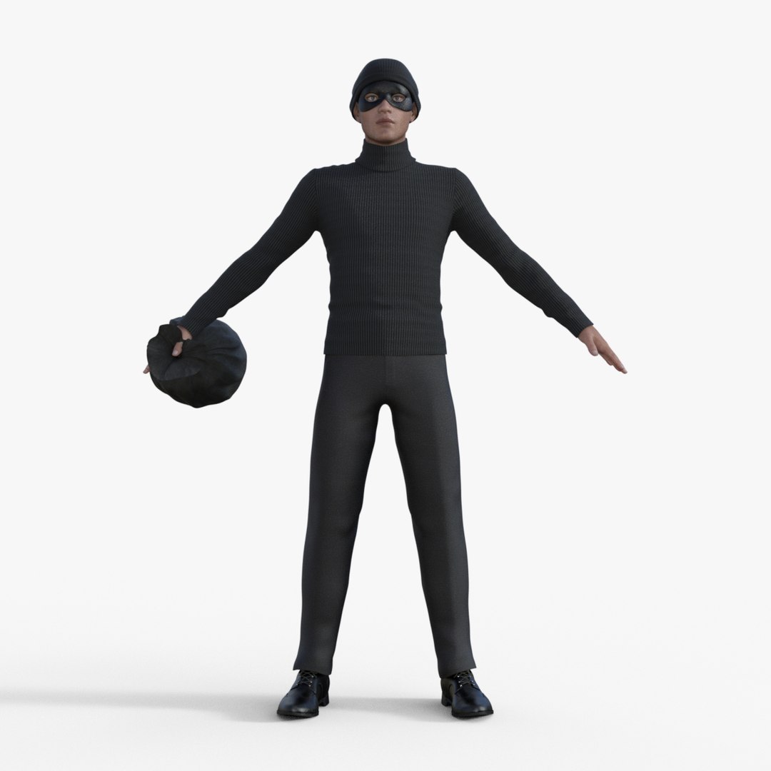 Realistic Thief 3D - TurboSquid 2146149