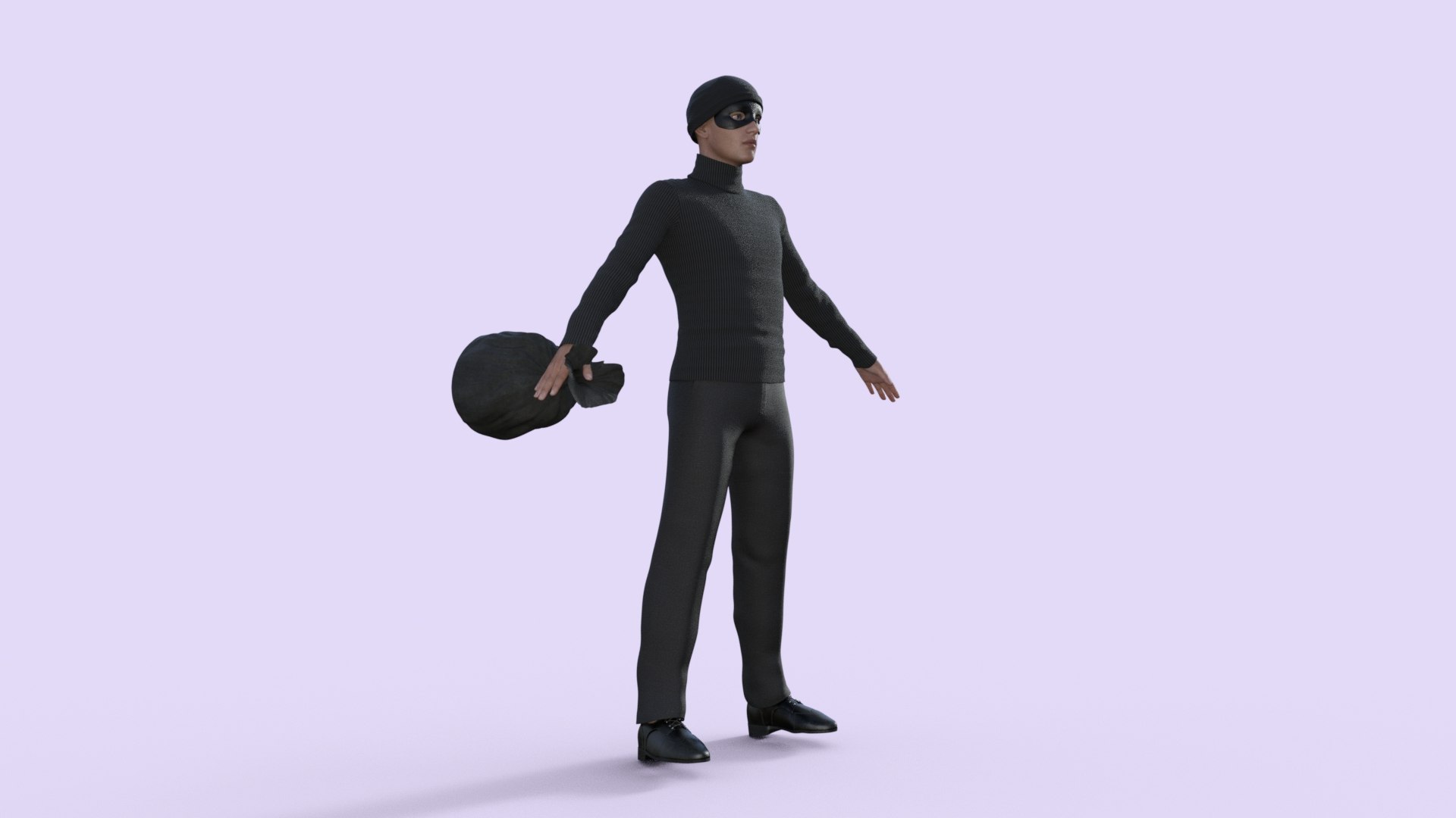 Realistic Thief 3D - TurboSquid 2146149