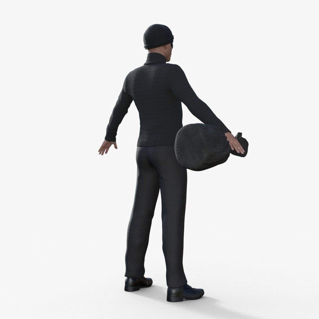 Realistic Thief 3D - TurboSquid 2146149