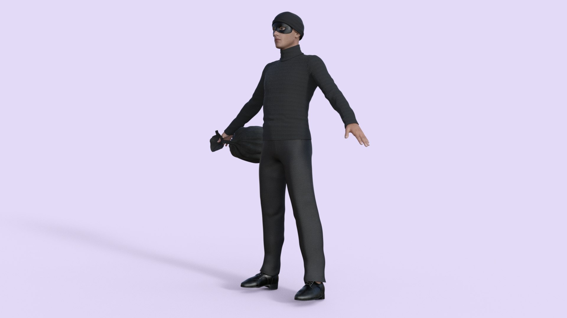 Realistic Thief 3D - TurboSquid 2146149