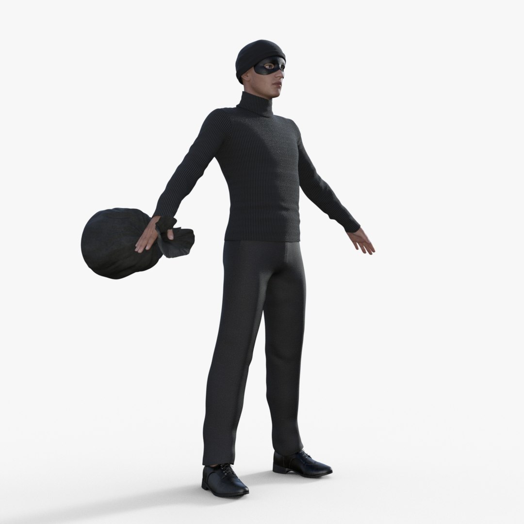 Realistic Thief 3D - TurboSquid 2146149