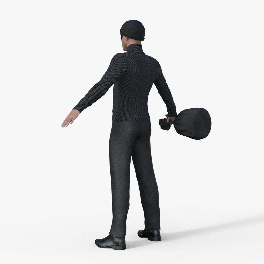 Realistic Thief 3D - TurboSquid 2146149