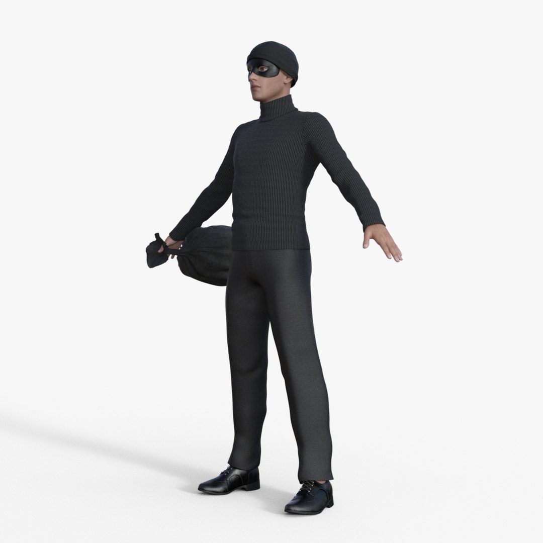 Realistic Thief 3D - TurboSquid 2146149