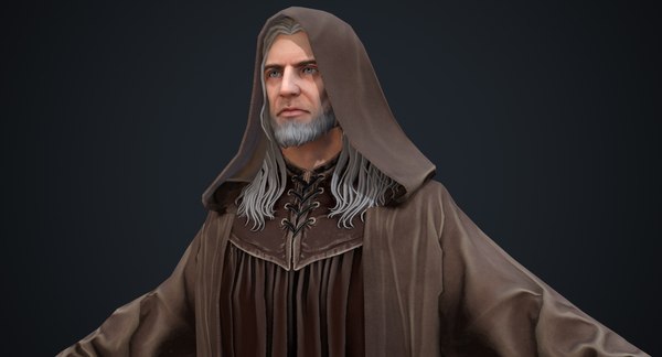 modelo 3d Mago de héroe aparejado en tiempo real - TurboSquid 1283355