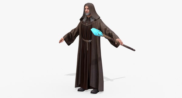 Real-time rigged hero mage 3D model - TurboSquid 1283355