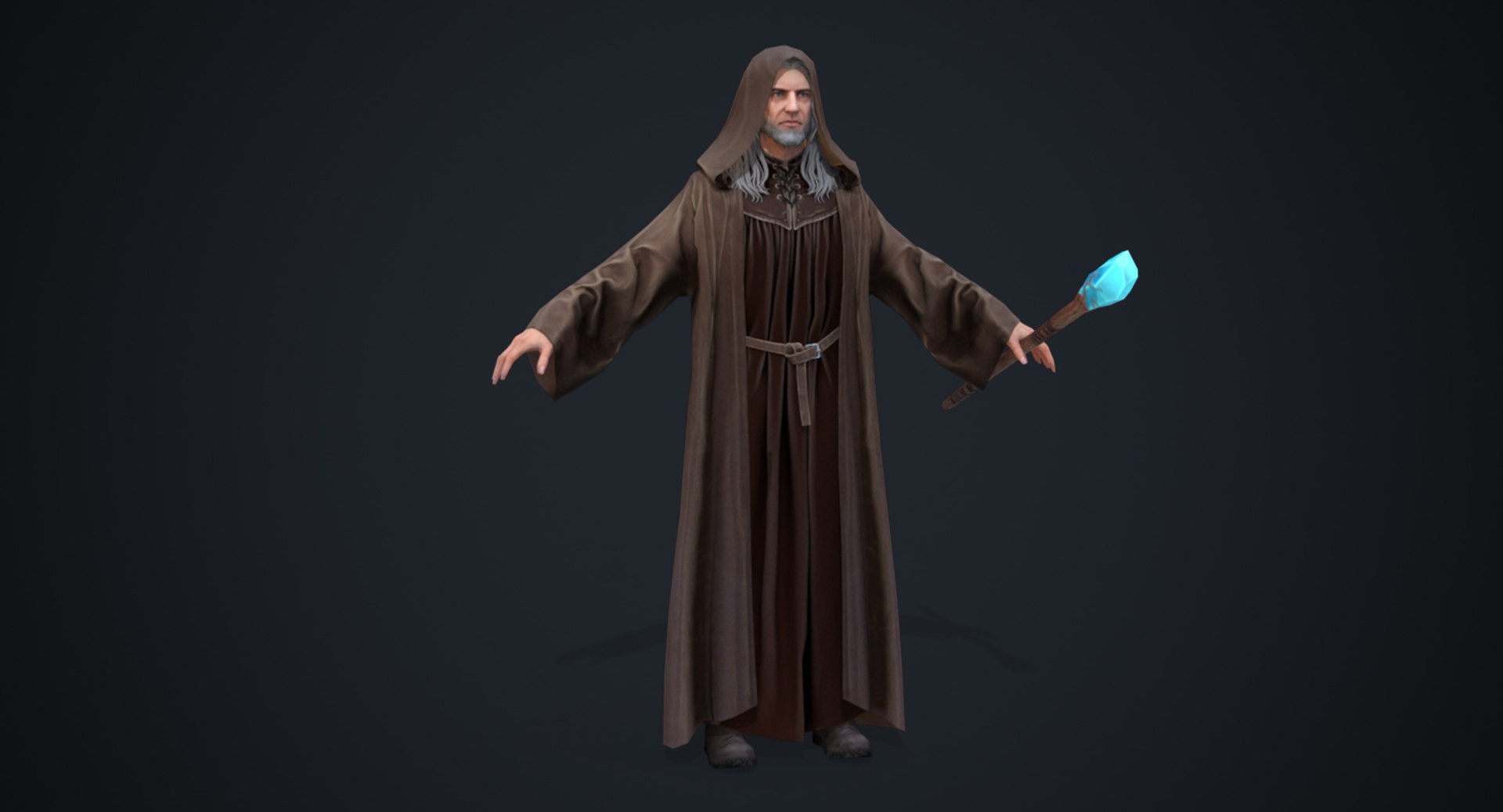 Real-time Rigged Hero Mage 3D Model - TurboSquid 1283355