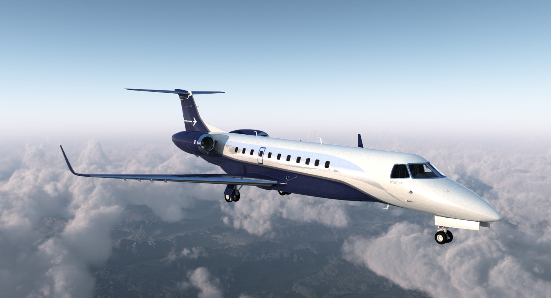 Embraer Legacy 650e Private Jet Model - TurboSquid 1365939