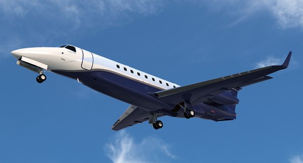 modelo 3d Embraer Legacy 650E Jet Privado - TurboSquid 1365939