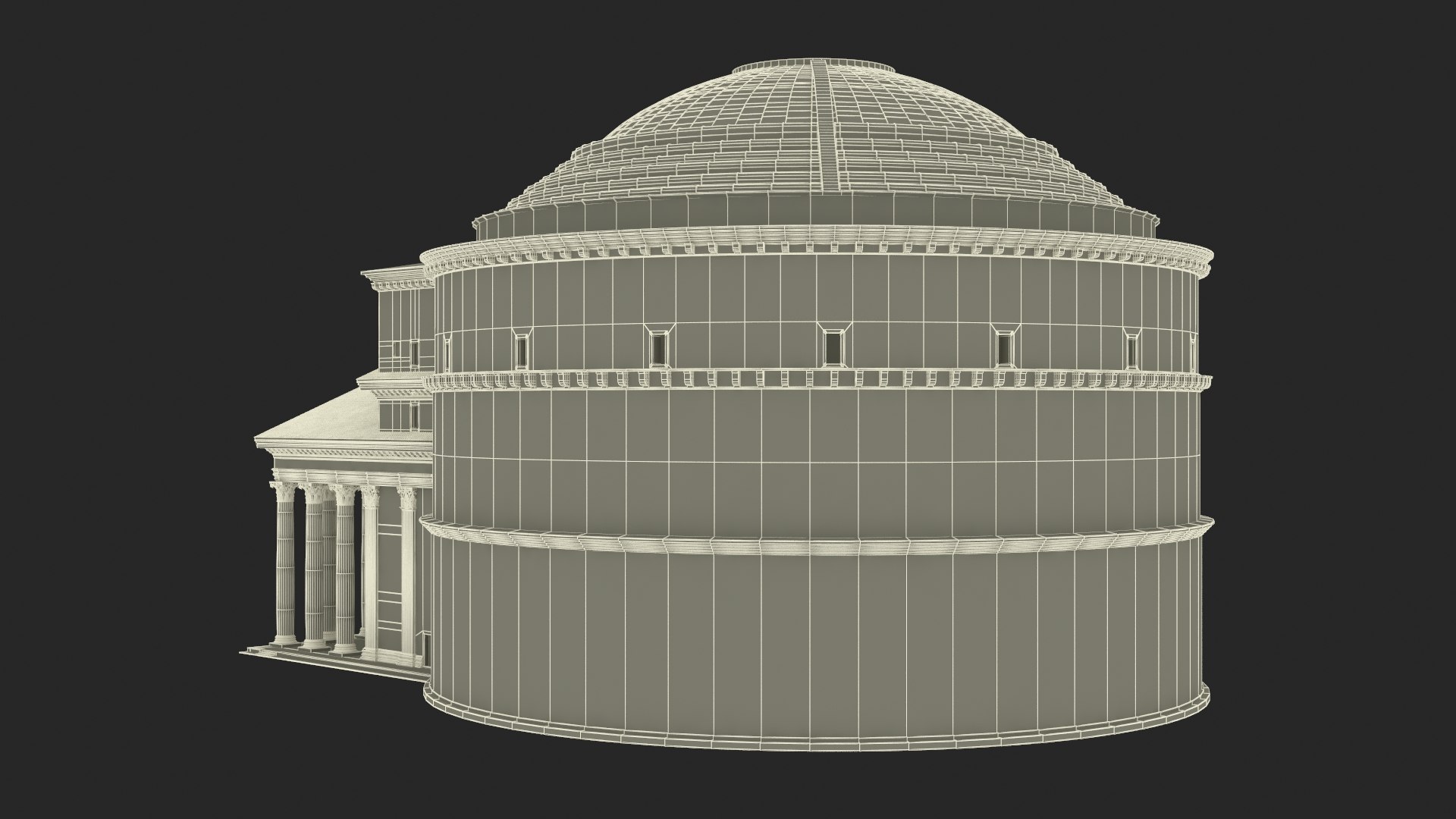 Classical Roman Pantheon Building New 3D Model - TurboSquid 2321503