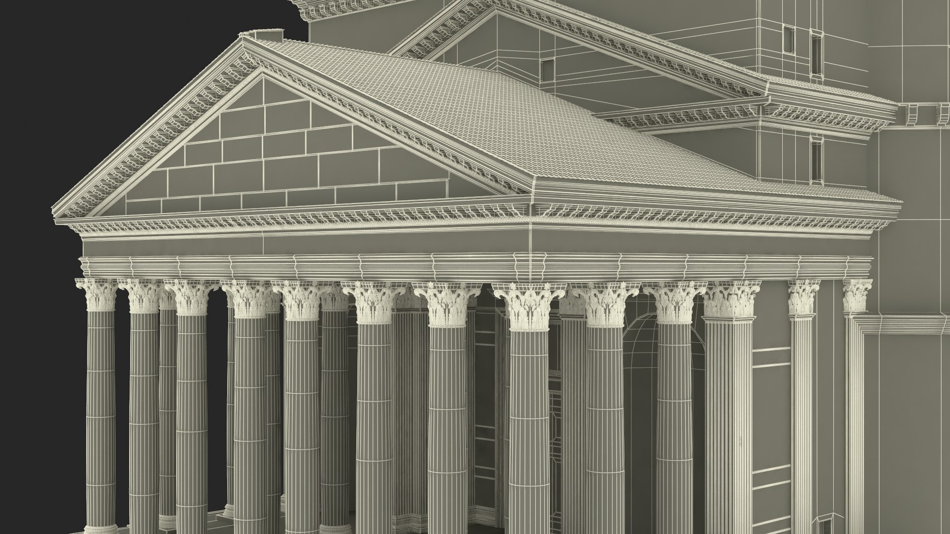 Classical Roman Pantheon Building New 3D Model - TurboSquid 2321503