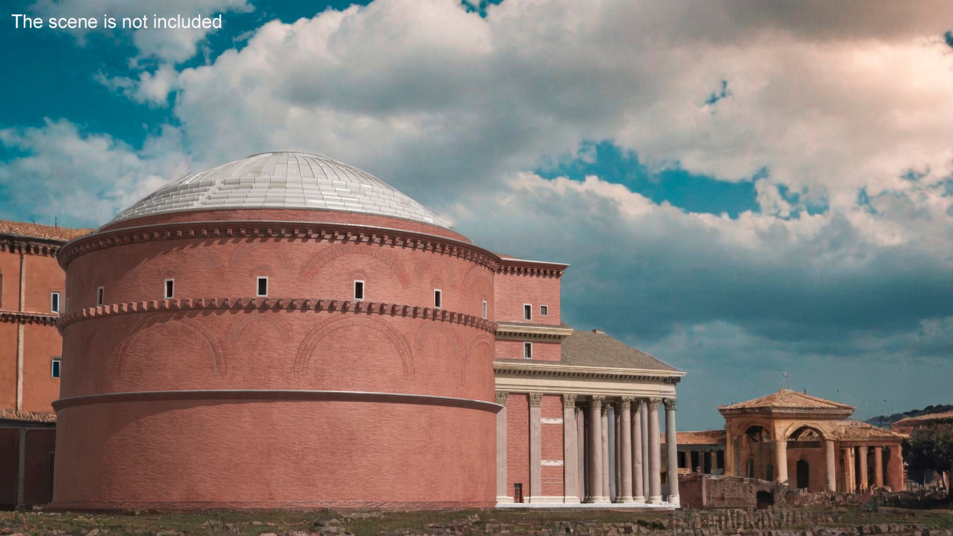 Classical Roman Pantheon Building New 3D Model - TurboSquid 2321503