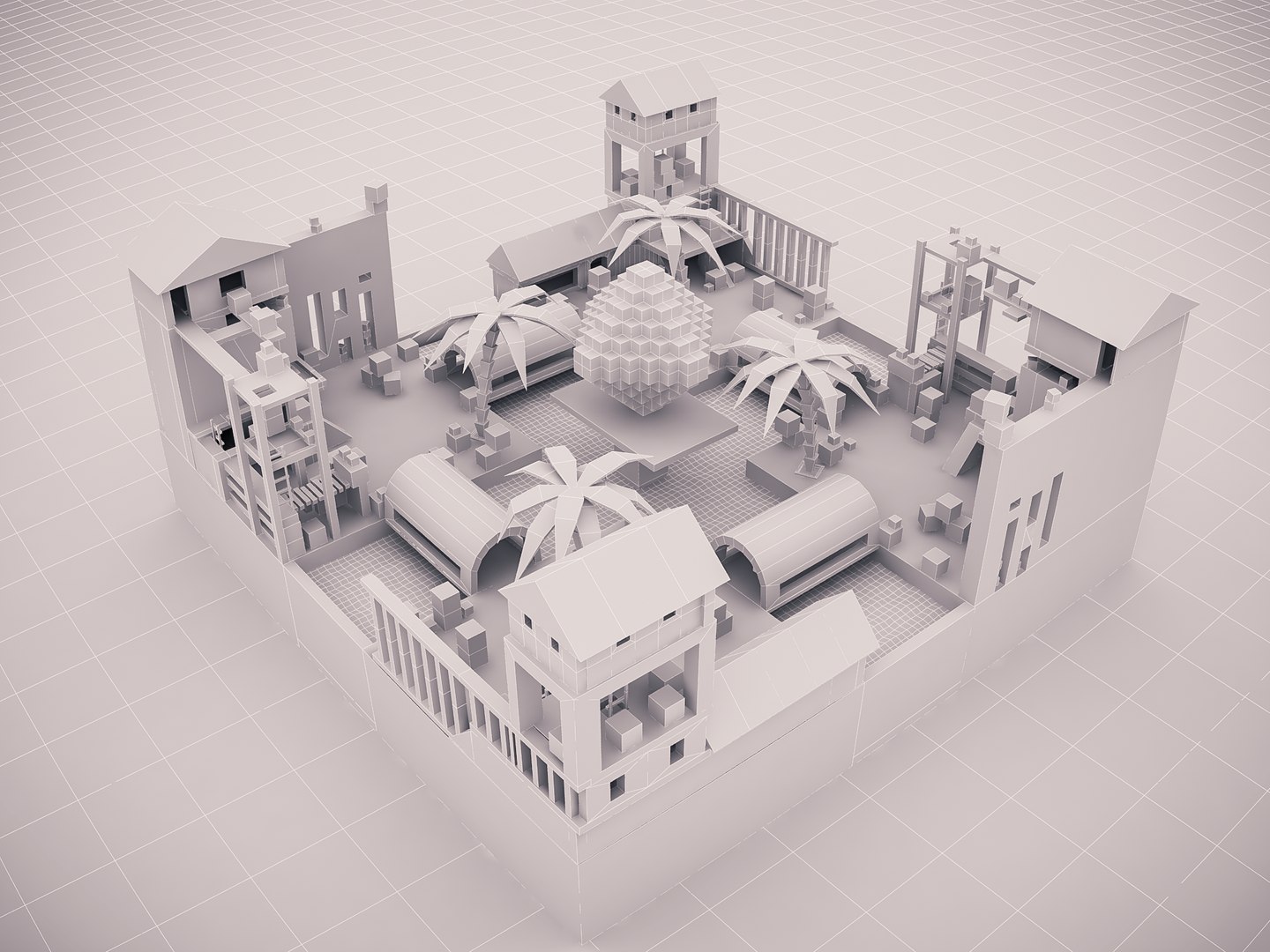 3d Model Template Games