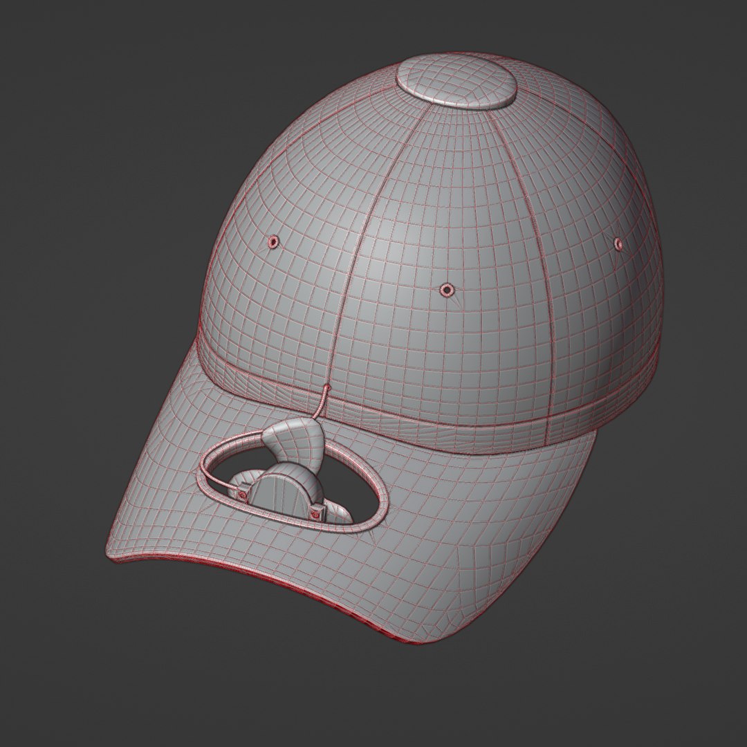 Cap With Fan Model - TurboSquid 2081256