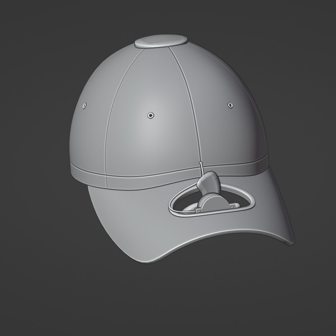 Cap With Fan Model - TurboSquid 2081256