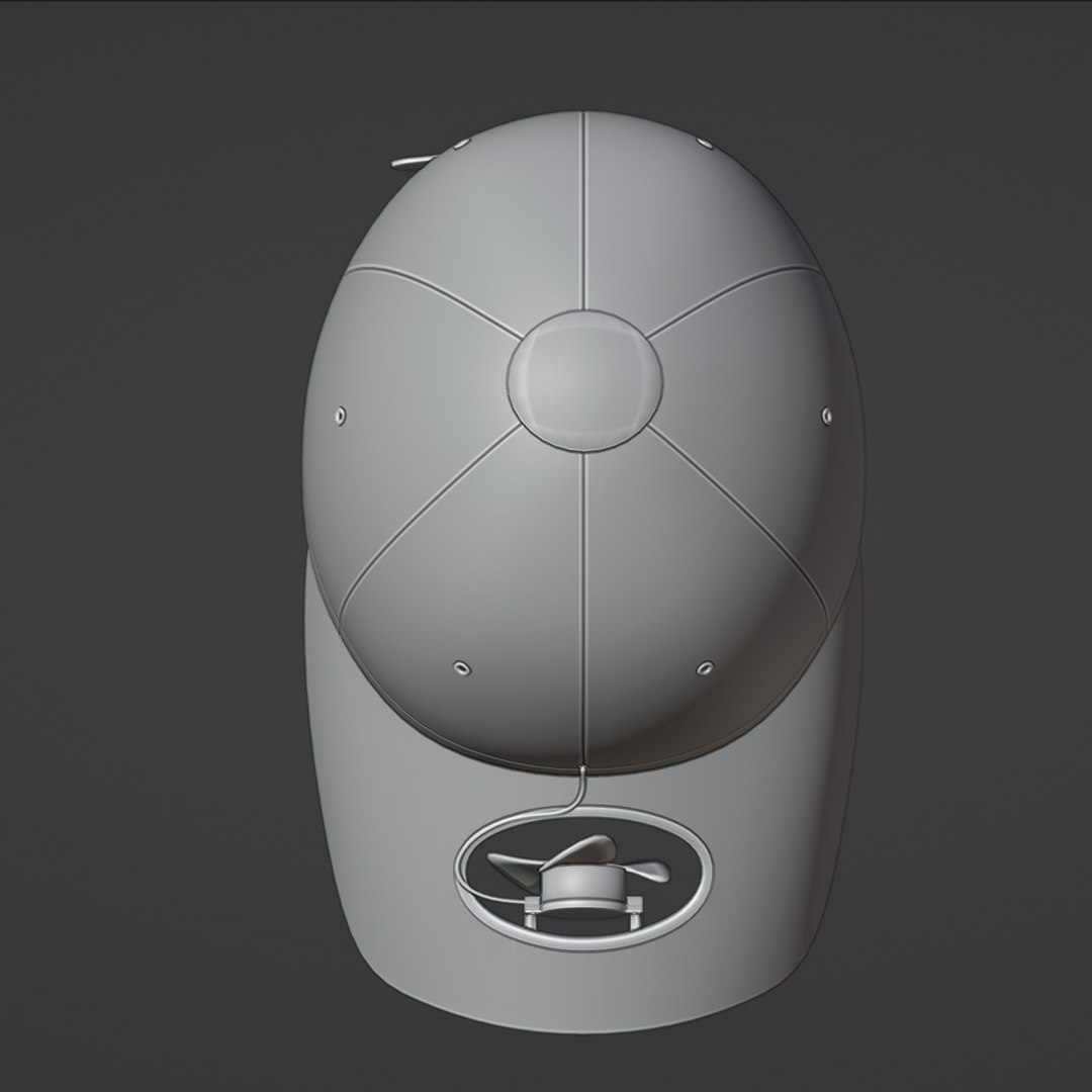 Cap With Fan Model - TurboSquid 2081256