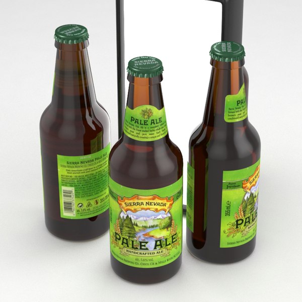 3D модель Пивная бутылка Sierra Nevada Pale Ale 355мл - TurboSquid 1304449