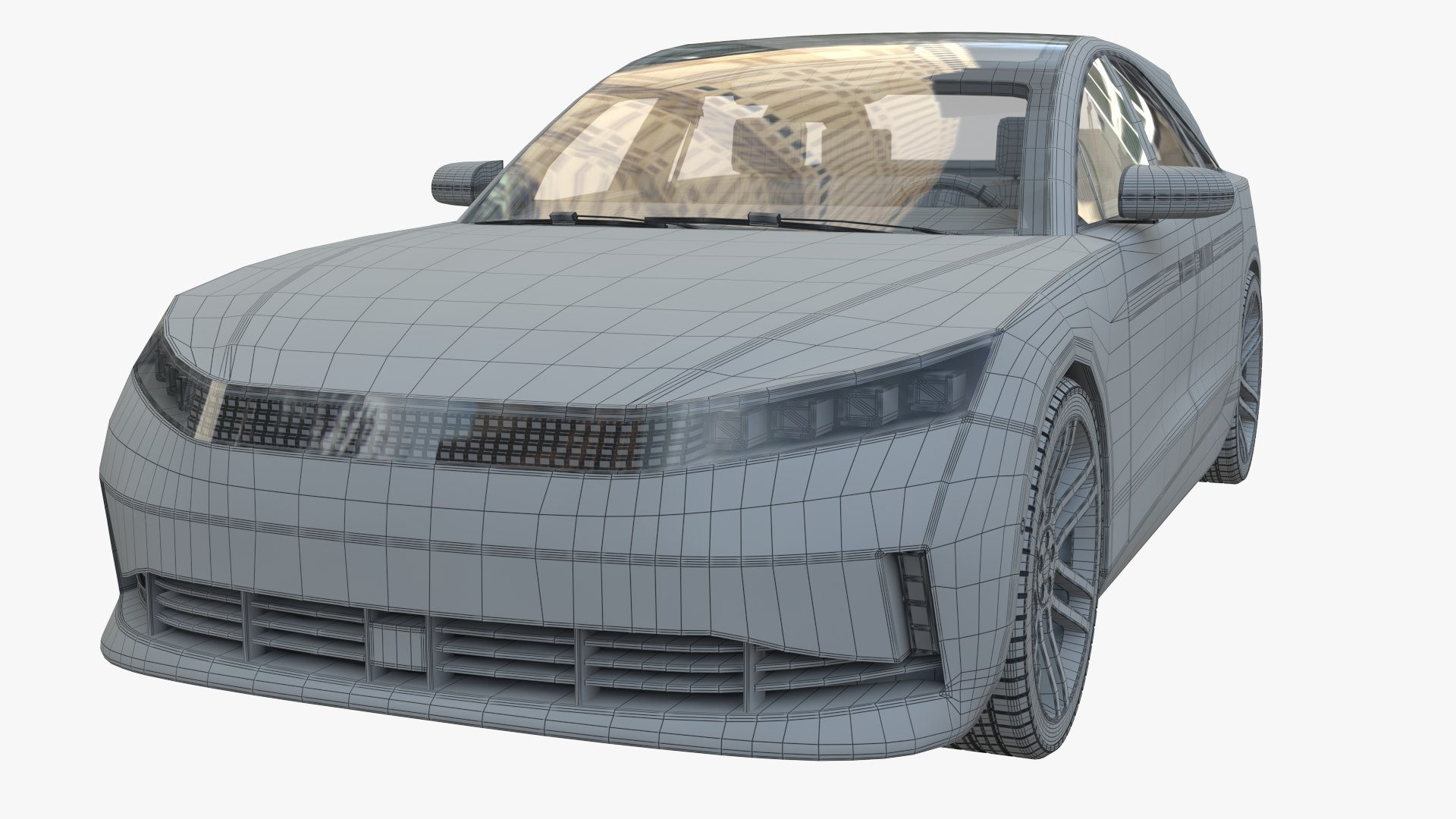 3D Electric Station Wagon - TurboSquid 2209455