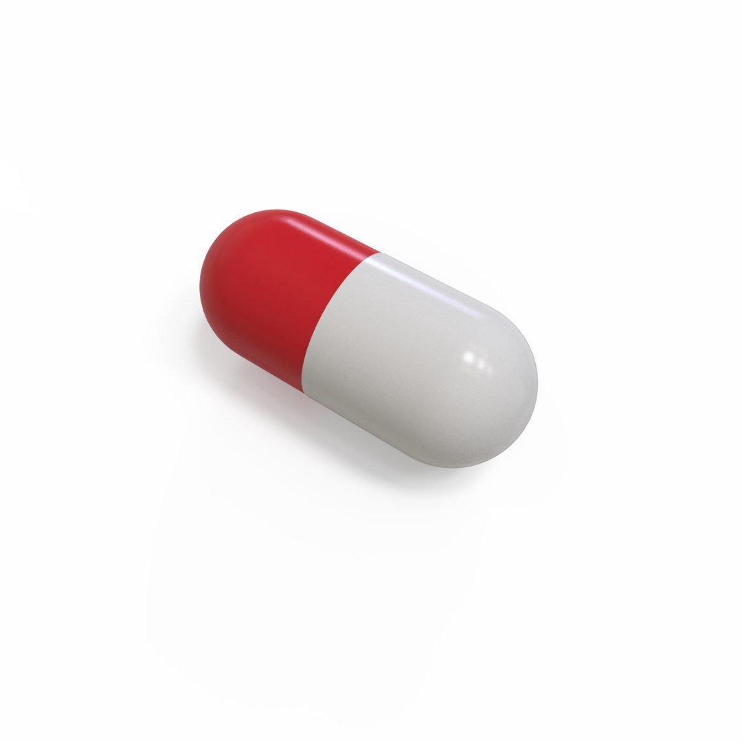 3D pill capsule model - TurboSquid 1221544