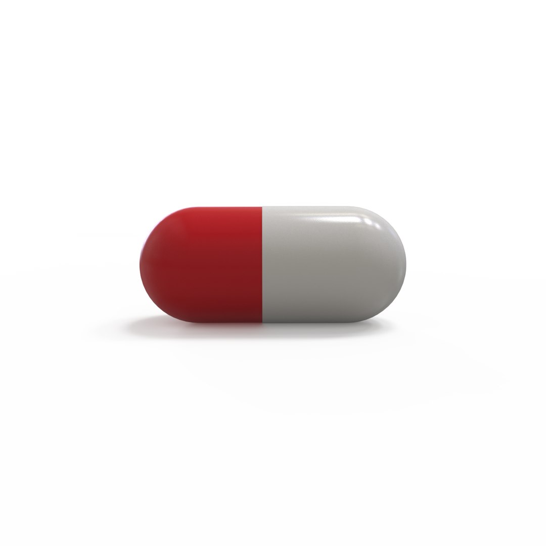 3D pill capsule model - TurboSquid 1221544