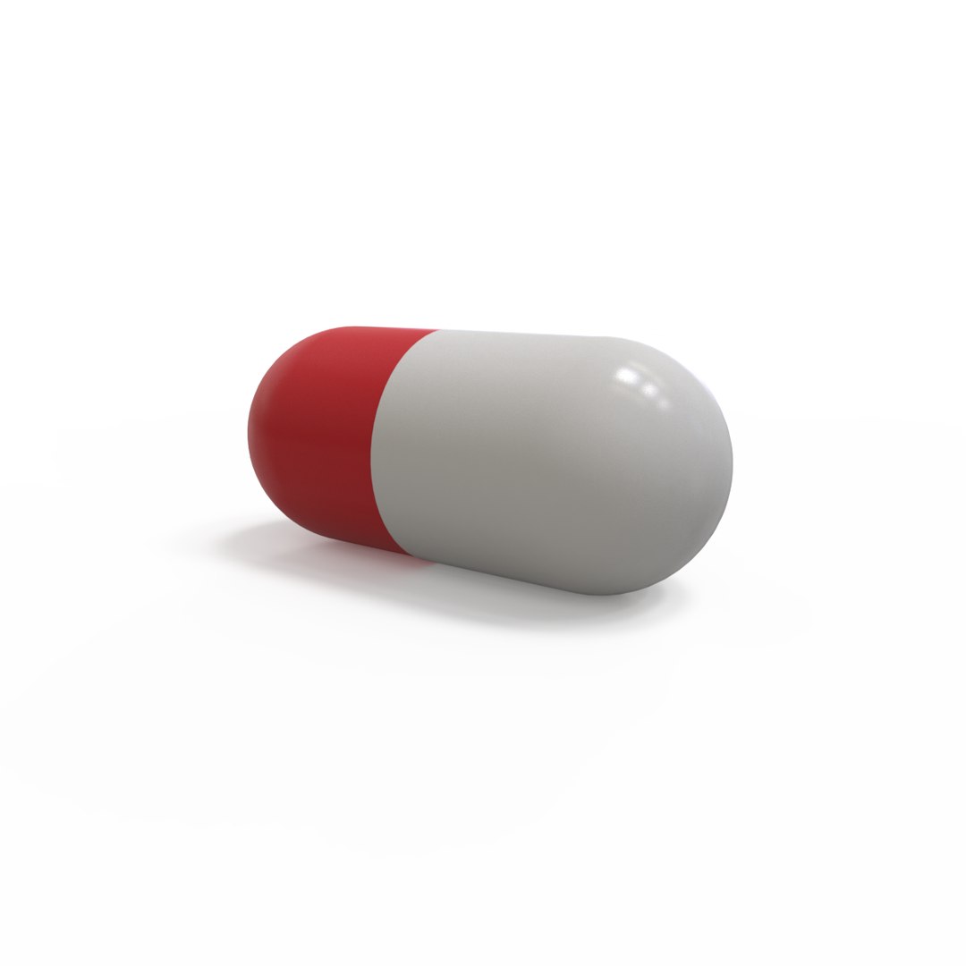 3D pill capsule model - TurboSquid 1221544