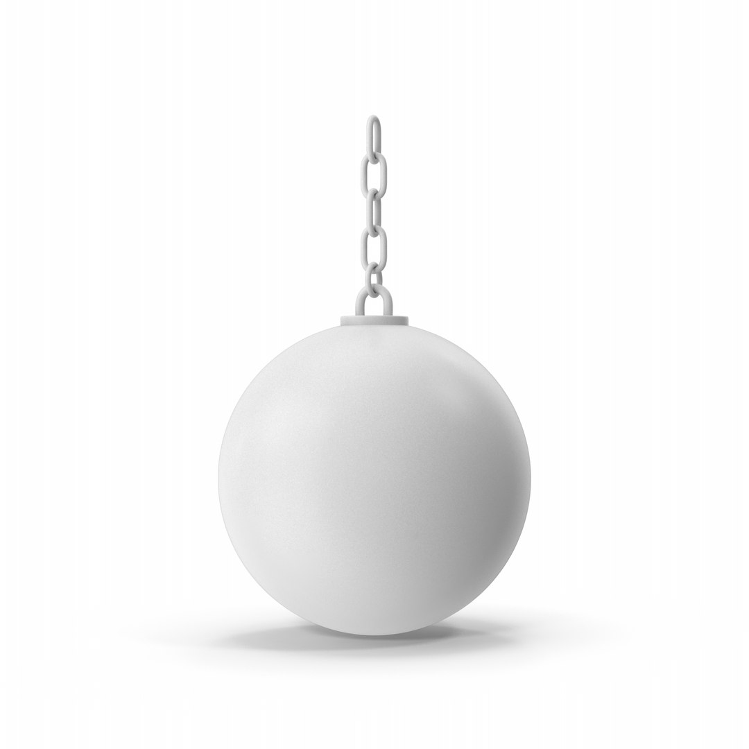 White Wrecking Ball 3D Model - TurboSquid 2200304
