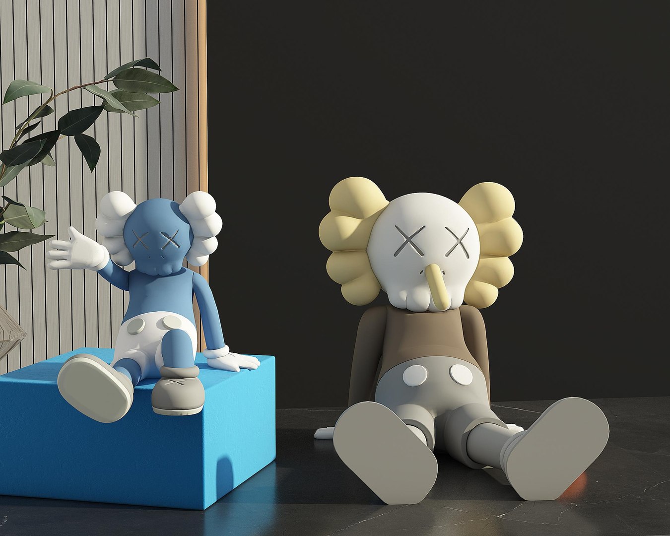 modelo 3d escultura Kaws muñeca moderna - TurboSquid 2122180