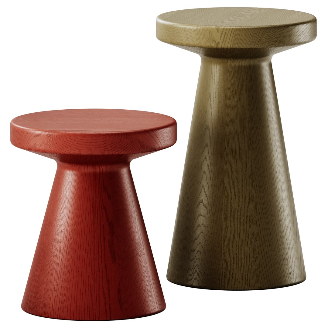Exteta Zen Cap Side Table Or Stool 3D - TurboSquid 2300349
