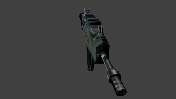 3d model modern sub machine msmc