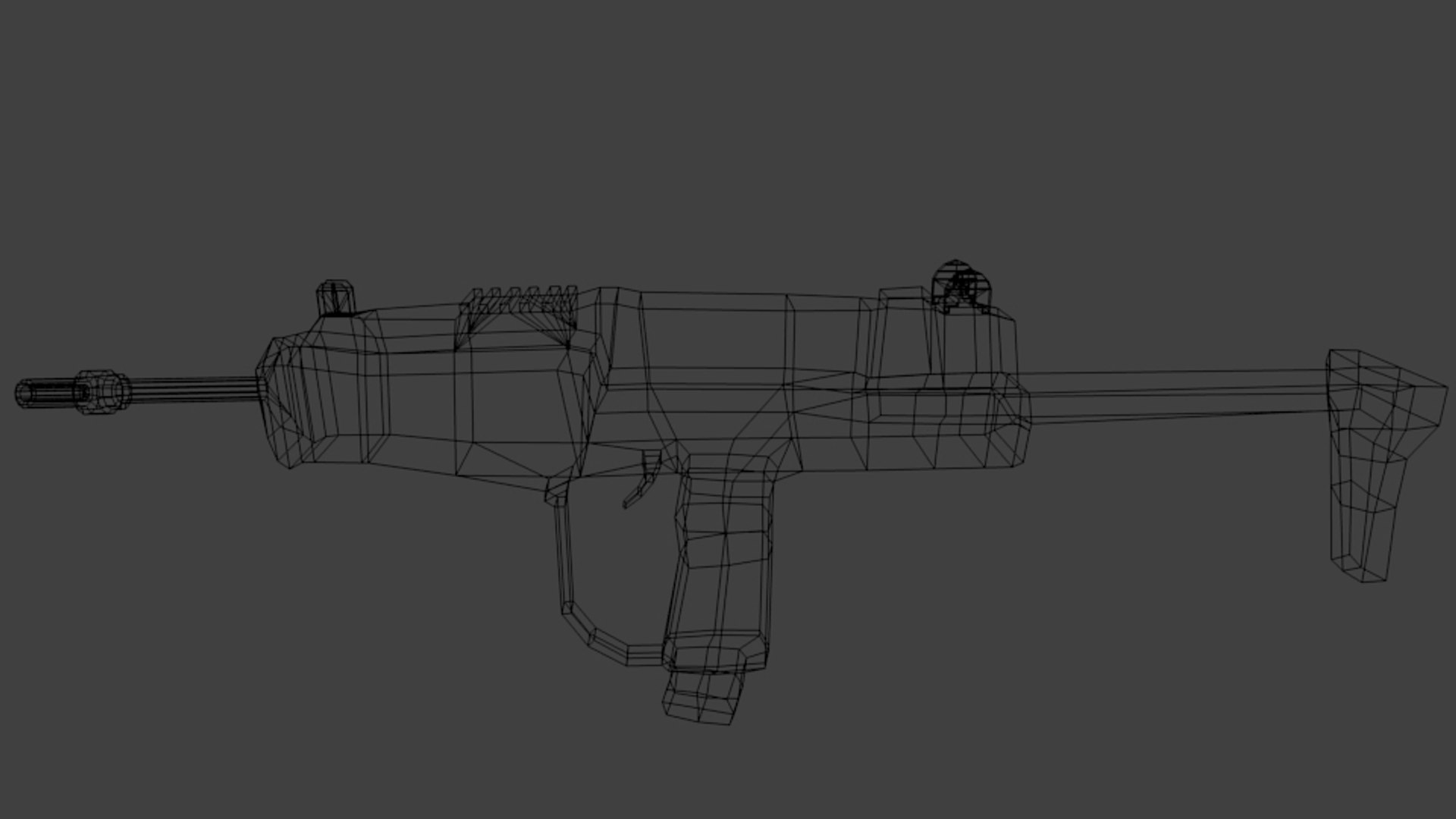 3d Model Modern Sub Machine Msmc