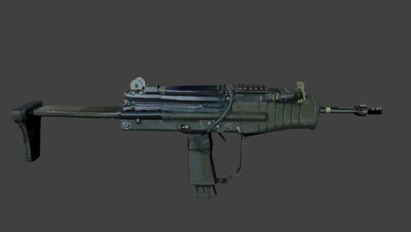 livre MSMC - Submachine BO2 Modelo 3D - TurboSquid 726642