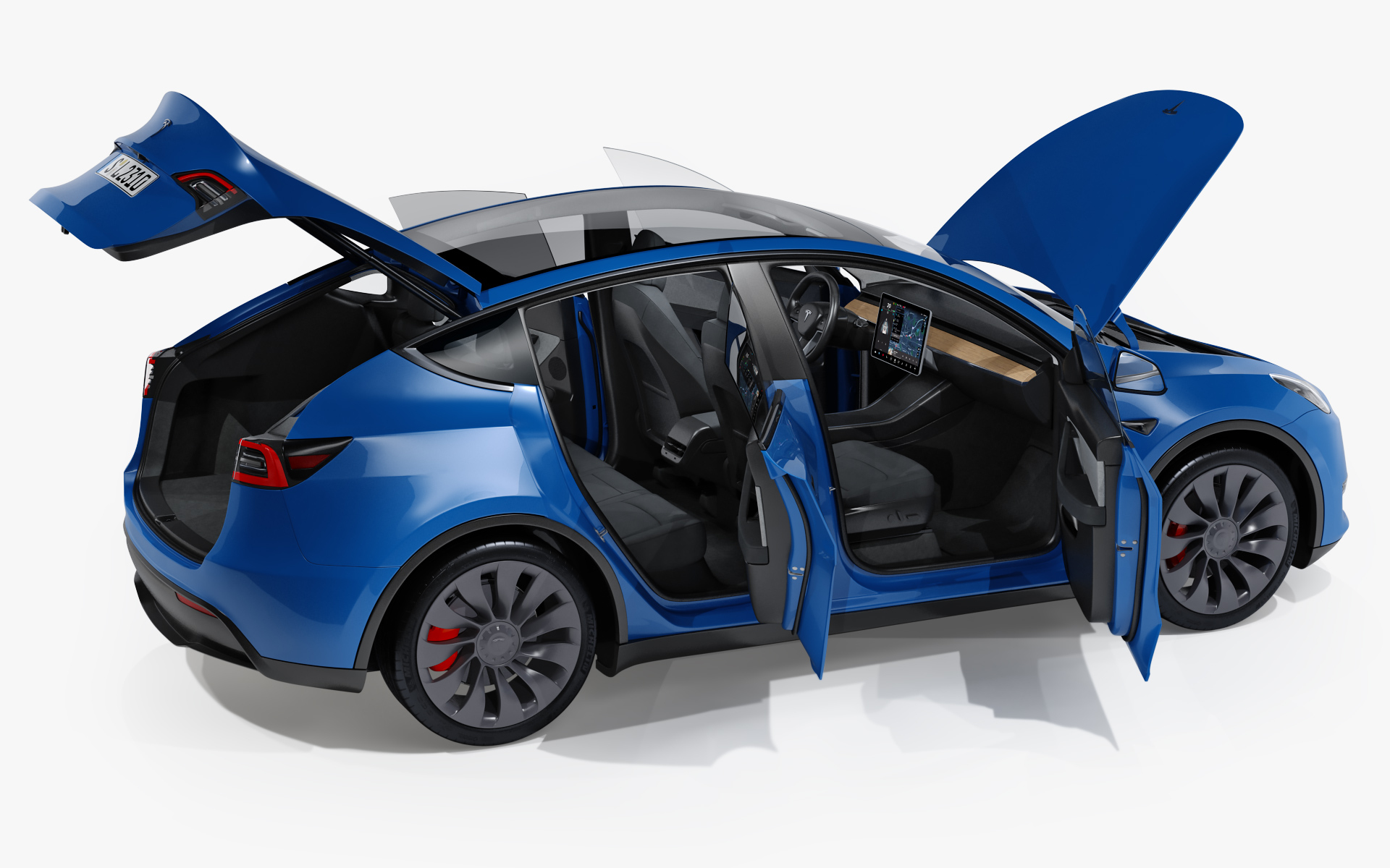 3D tesla y model - TurboSquid 1699861