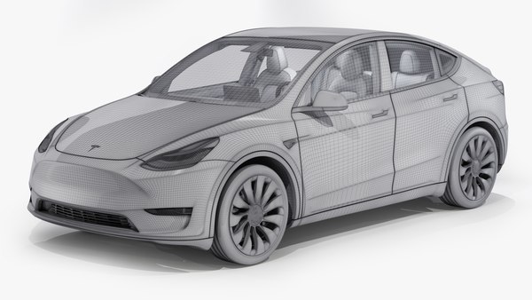 3D tesla y model - TurboSquid 1699861
