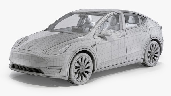 3D tesla y model - TurboSquid 1699861