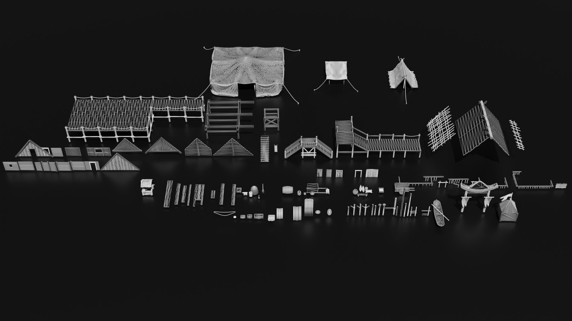 Village-kitbash 3D - TurboSquid 2037749