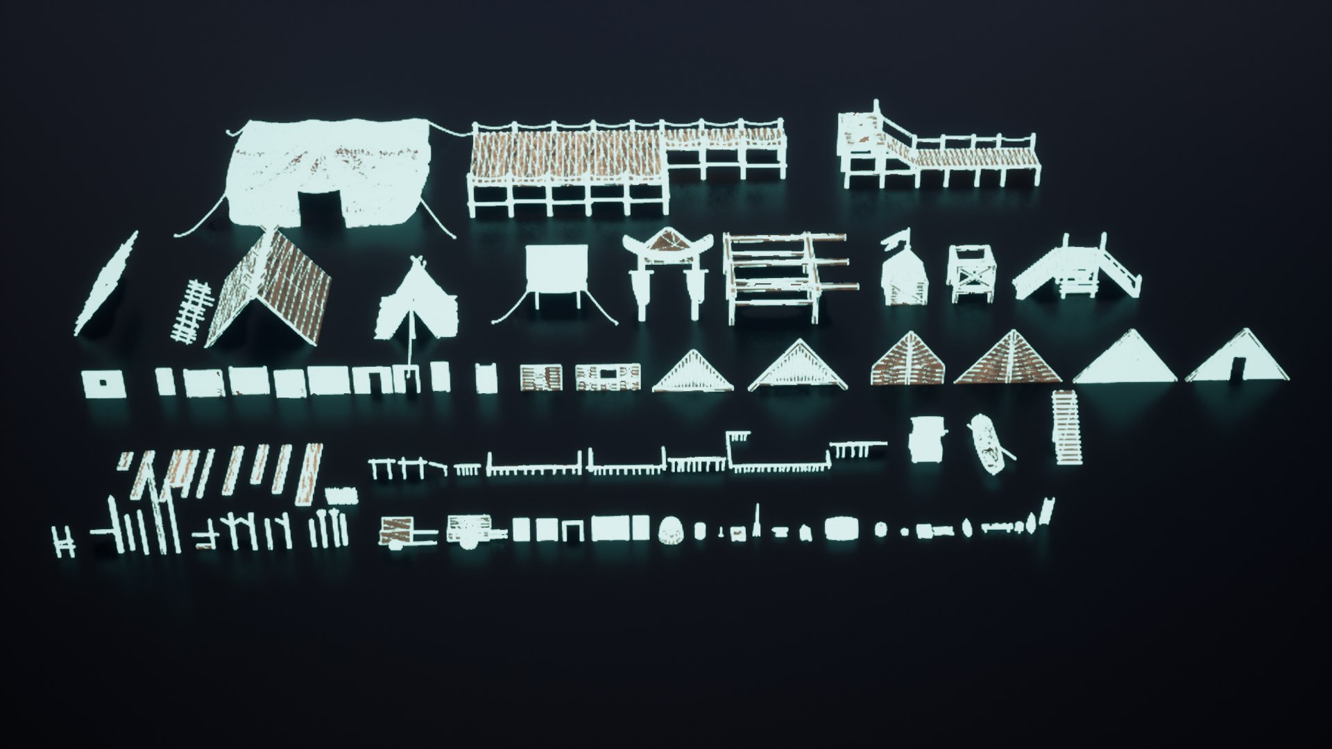 Village-kitbash 3D - TurboSquid 2037749