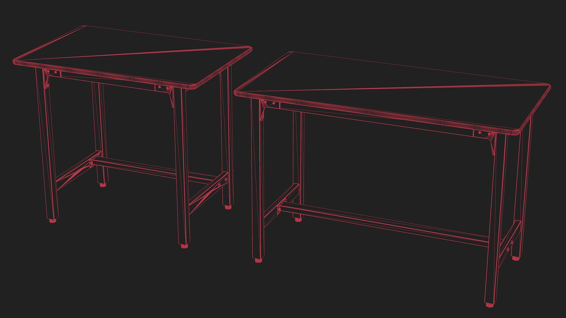 3D Two Industrial Tables Model - TurboSquid 1810467