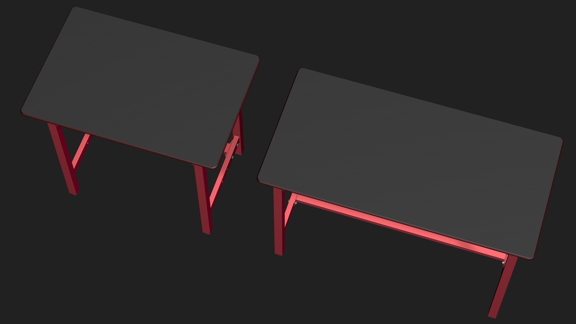 3D Two Industrial Tables Model - TurboSquid 1810467