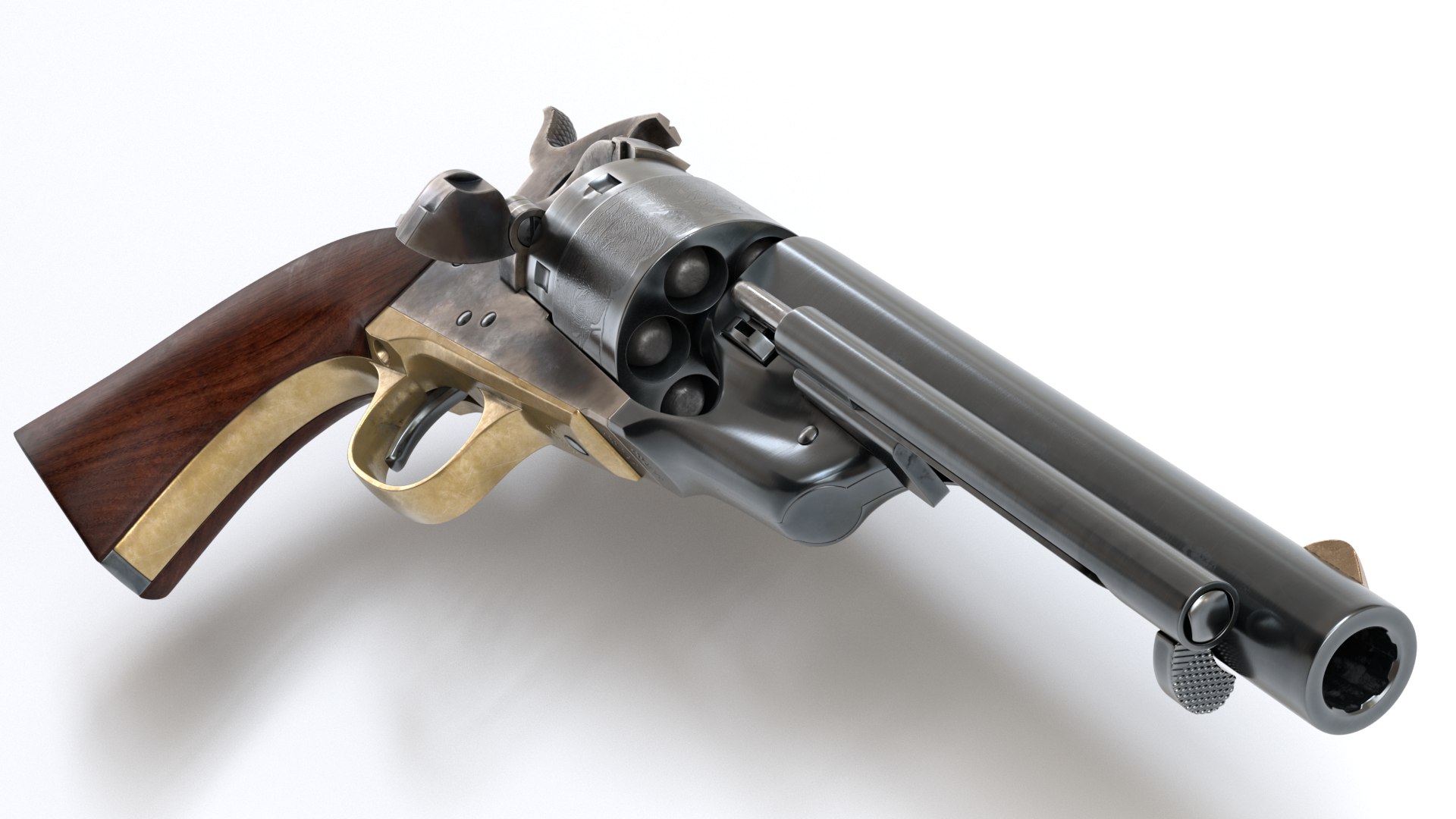 Colt M1860 Army Richards Second Model Conversion 3D Model - TurboSquid ...