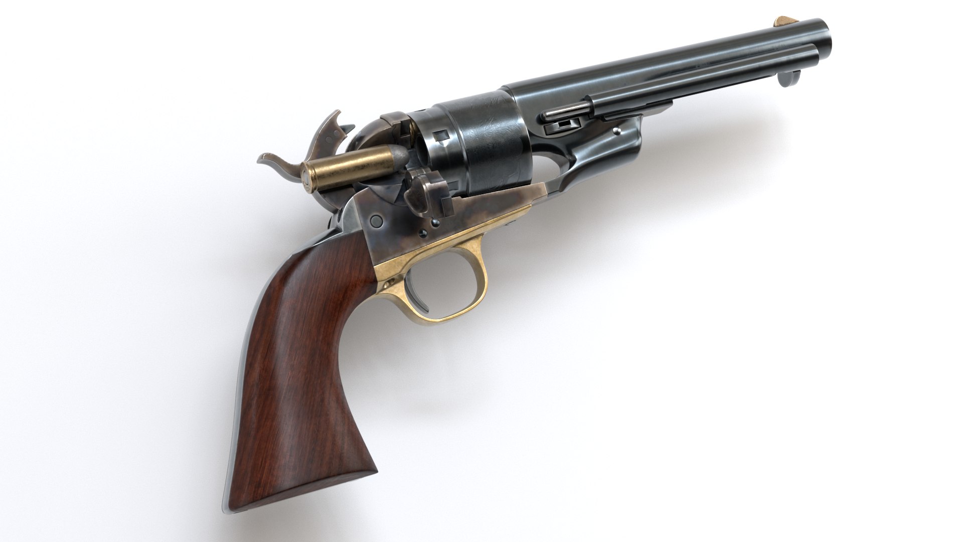 Colt M1860 Army Richards Second Model Conversion 3D Model - TurboSquid ...