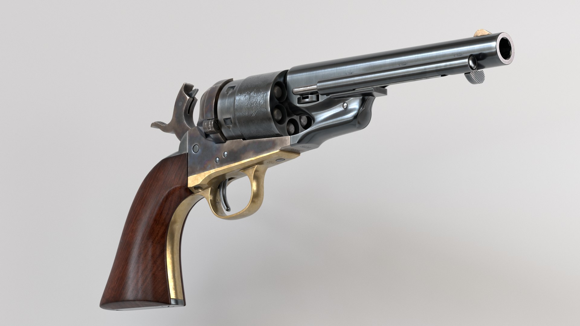 Colt M1860 Army Richards Second Model Conversion 3D Model - TurboSquid ...