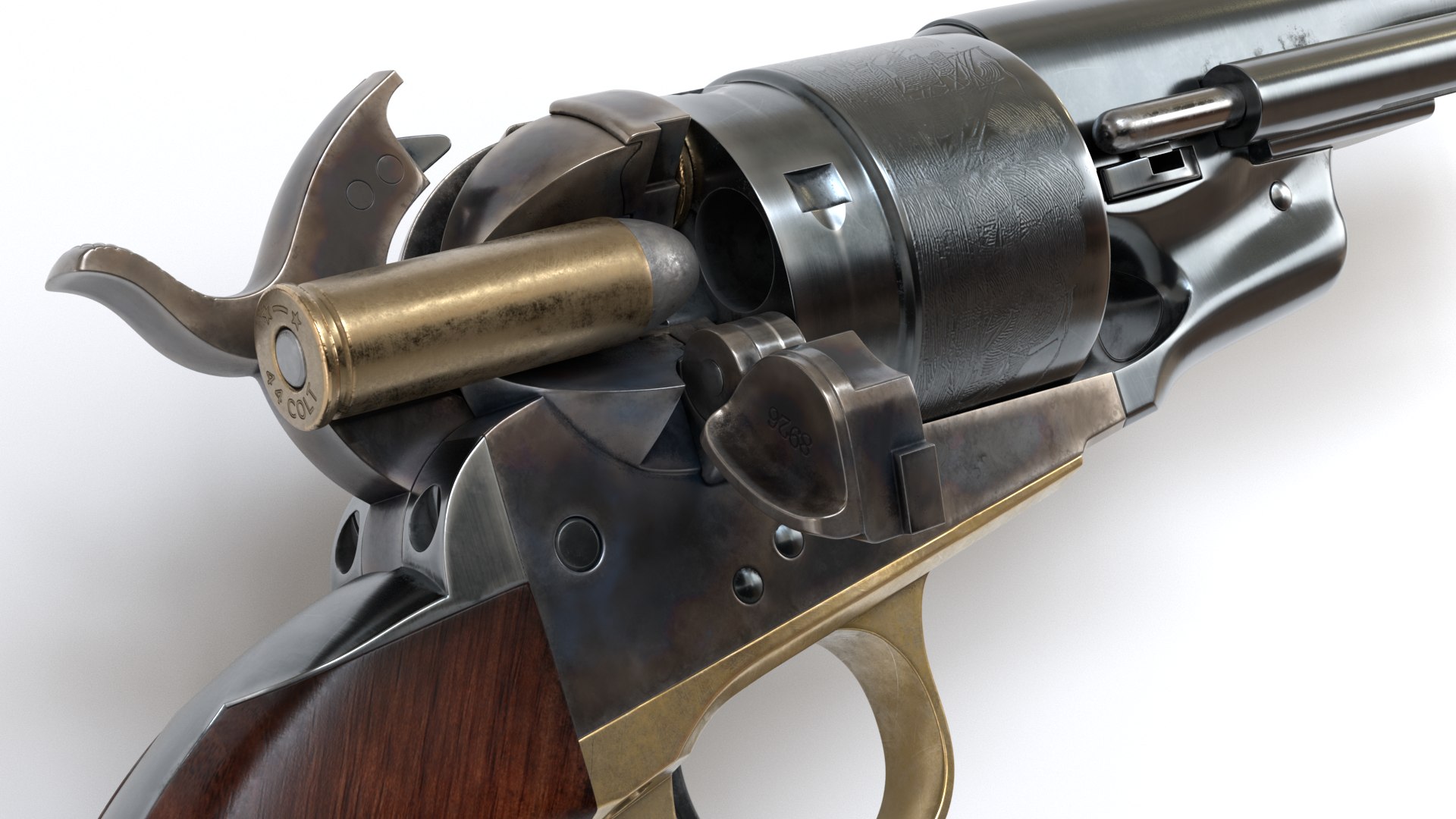 Colt M1860 Army Richards Second Model Conversion 3D Model - TurboSquid ...