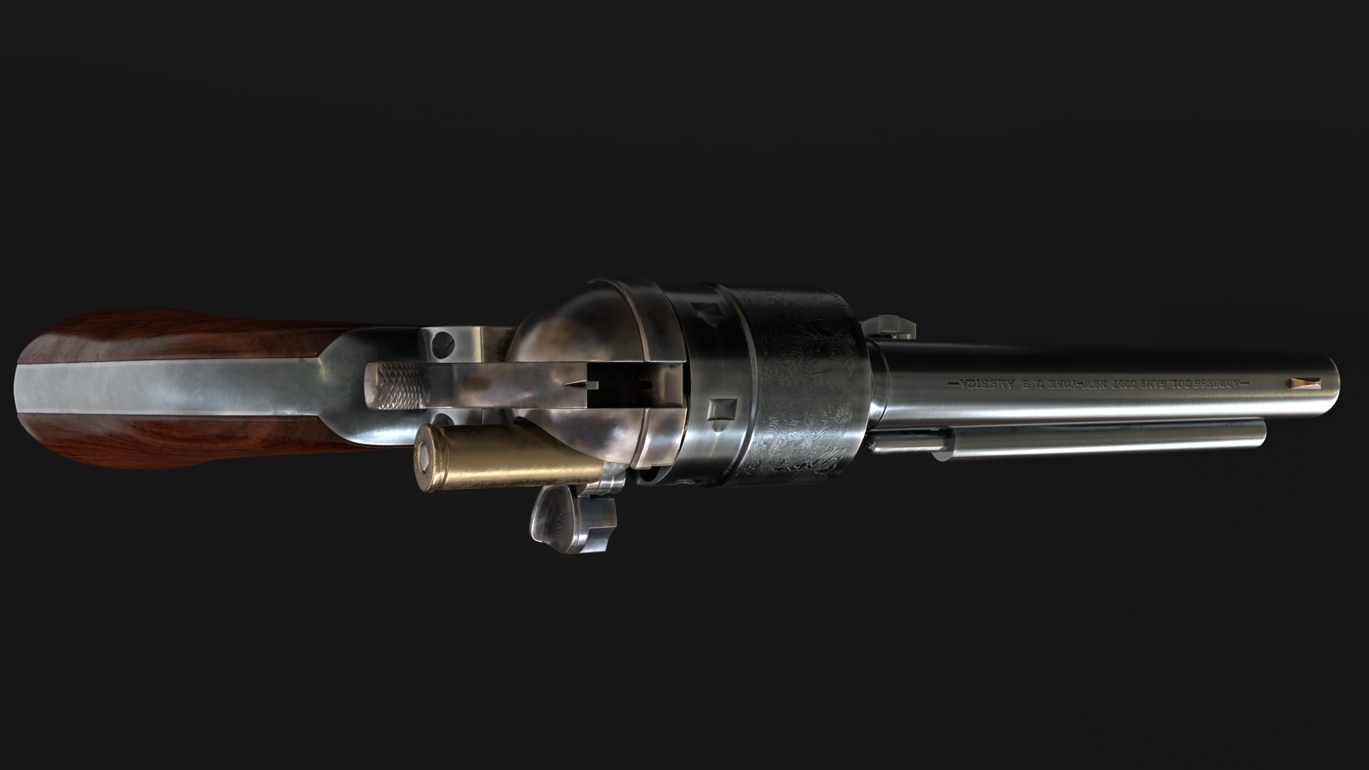 Colt M1860 Army Richards Second Model Conversion 3D Model - TurboSquid ...