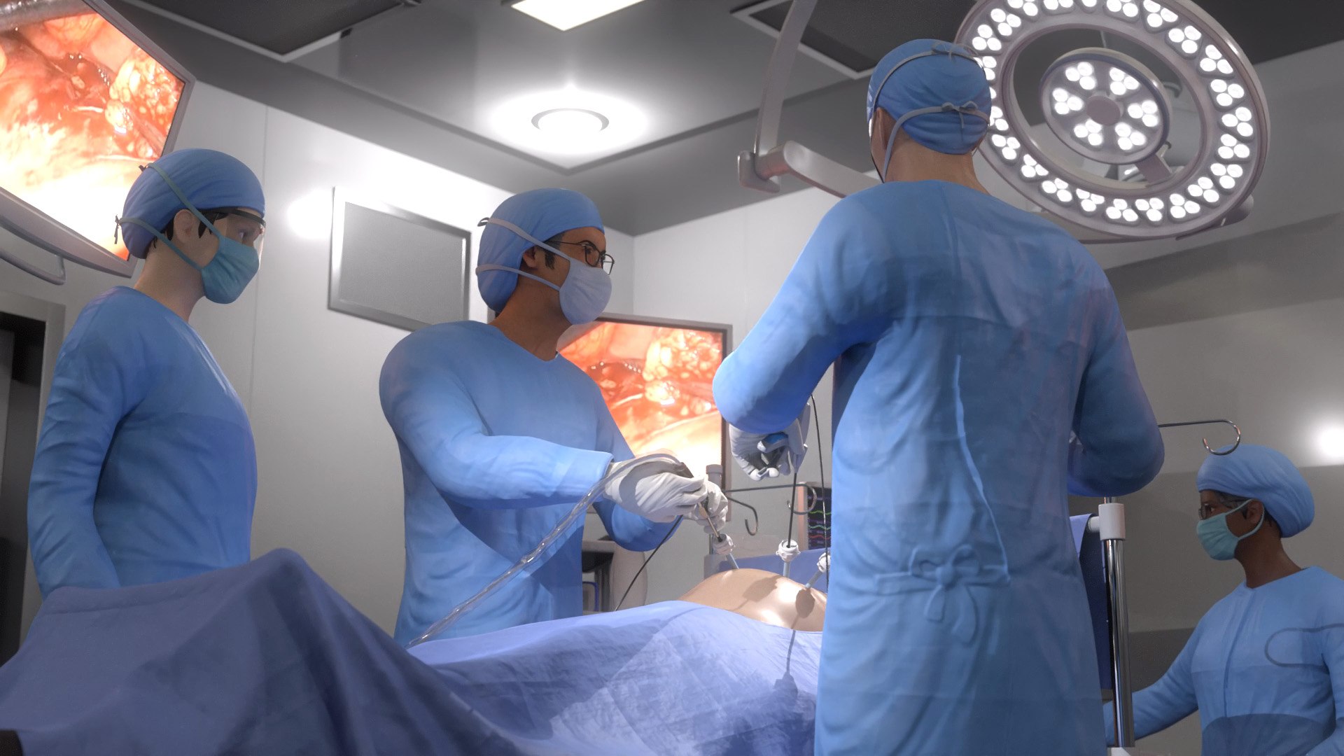 3D Laparoscopy Operation Scene - TurboSquid 2113559