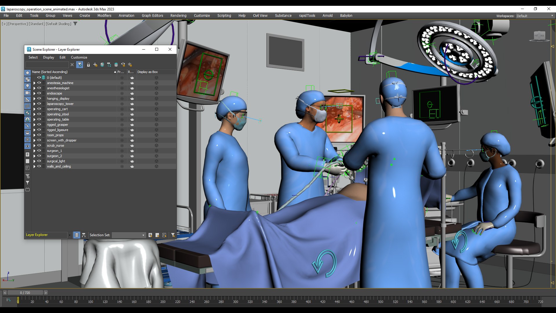 3D Laparoscopy Operation Scene - TurboSquid 2113559