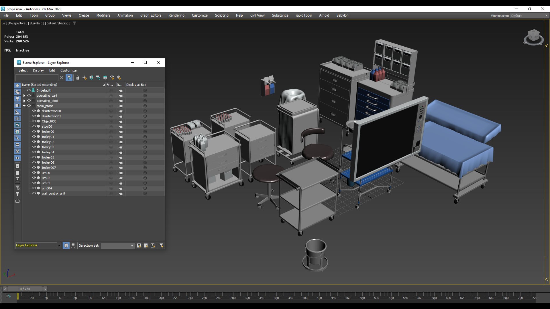 3D Laparoscopy Operation Scene - TurboSquid 2113559