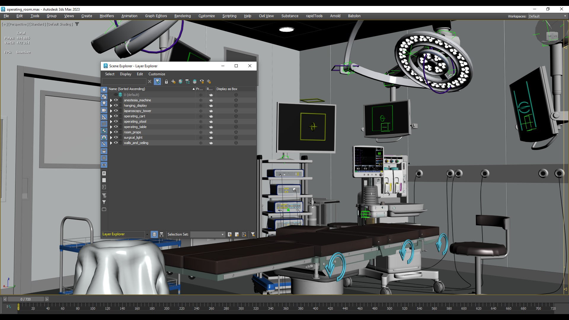 3D Laparoscopy Operation Scene - TurboSquid 2113559