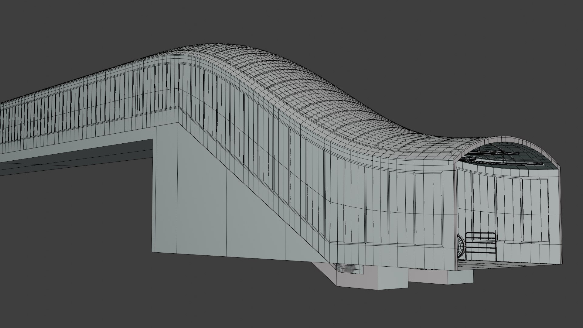 3D Pedestrian Covered Bridge Model - TurboSquid 2311095