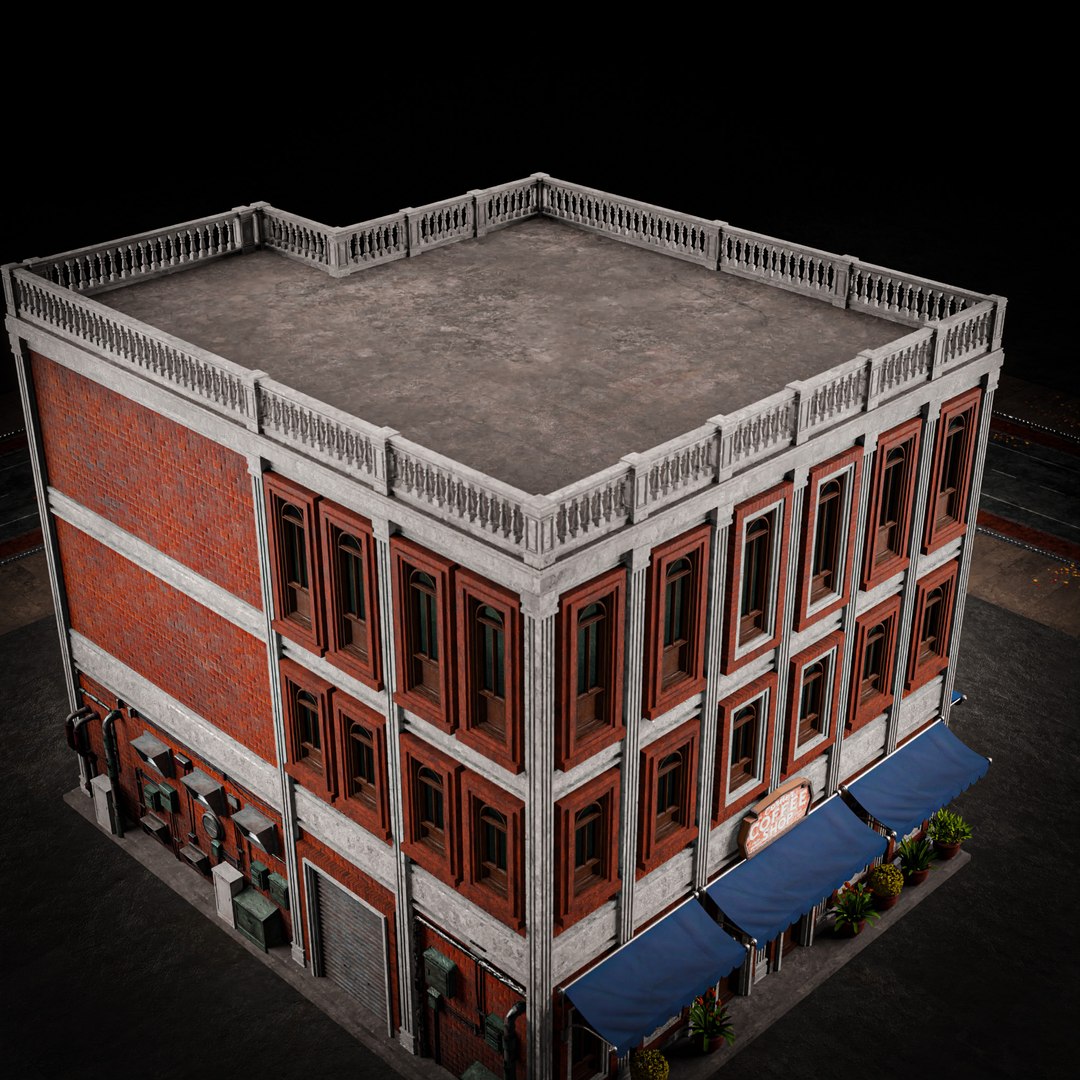 URBAN OLD BUILDING HORROR 8 3D Model - TurboSquid 2220598