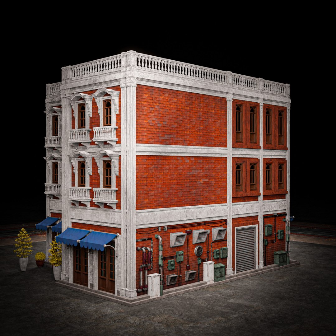 URBAN OLD BUILDING HORROR 8 3D Model - TurboSquid 2220598