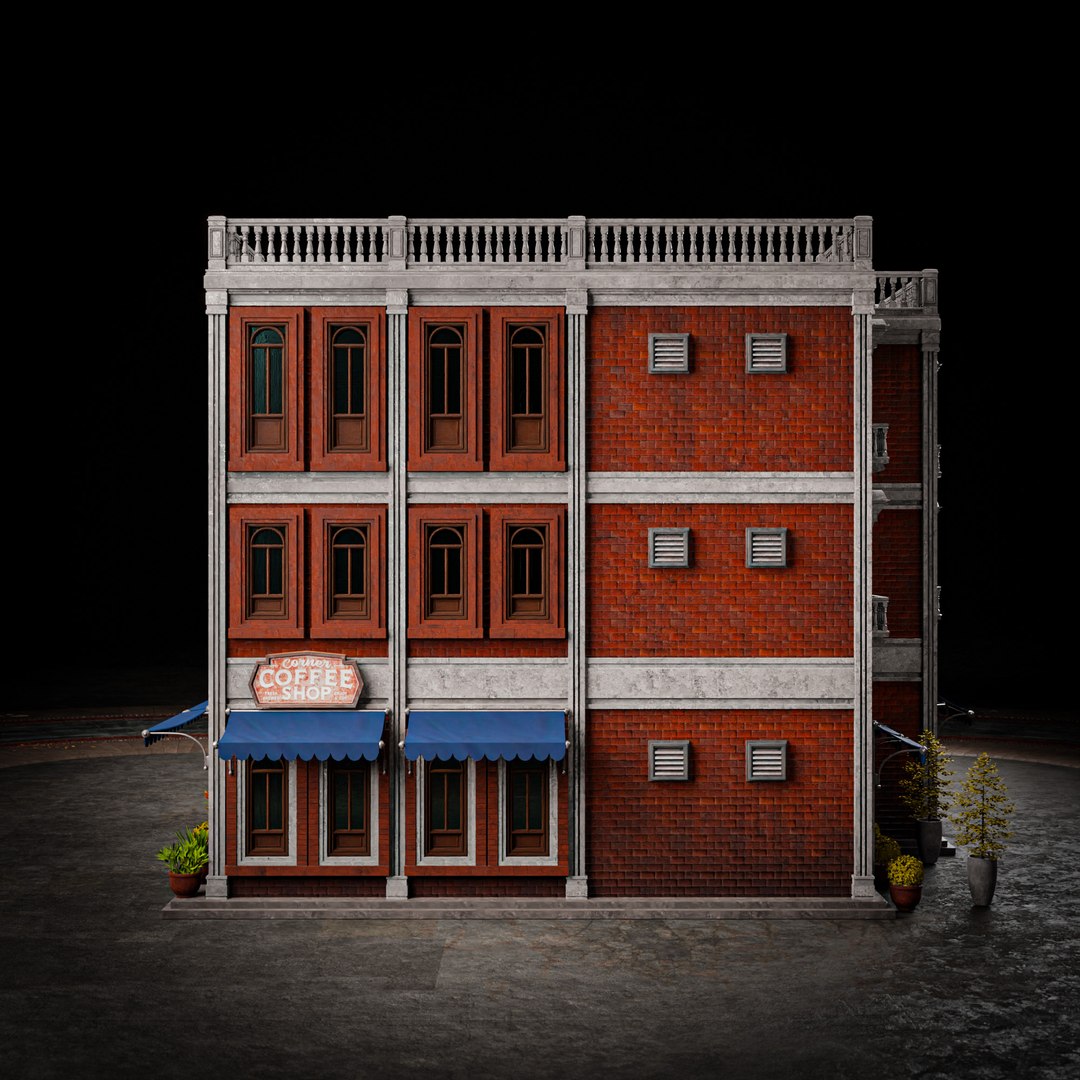 URBAN OLD BUILDING HORROR 8 3D Model - TurboSquid 2220598